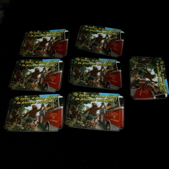 Smokey Bear | Office | 7 Smokey The Bear Stickers 3x2 It Takes A Team ...
